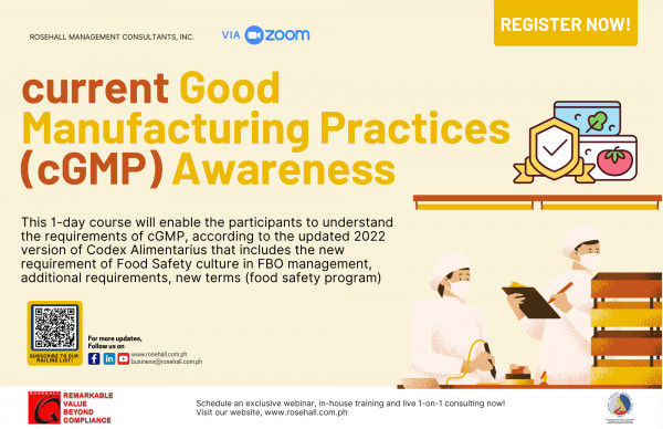 Enhanced Current Good Manufacturing Practices (GMP)Awareness - ROSEHALL ...