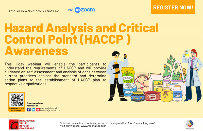 Hazard Analysis and Critical Control Point (HACCP) - ROSEHALL ...