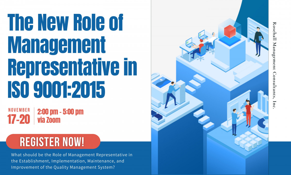 The New Role of Management Representative in ISO 9001:2015 - ROSEHALL ...