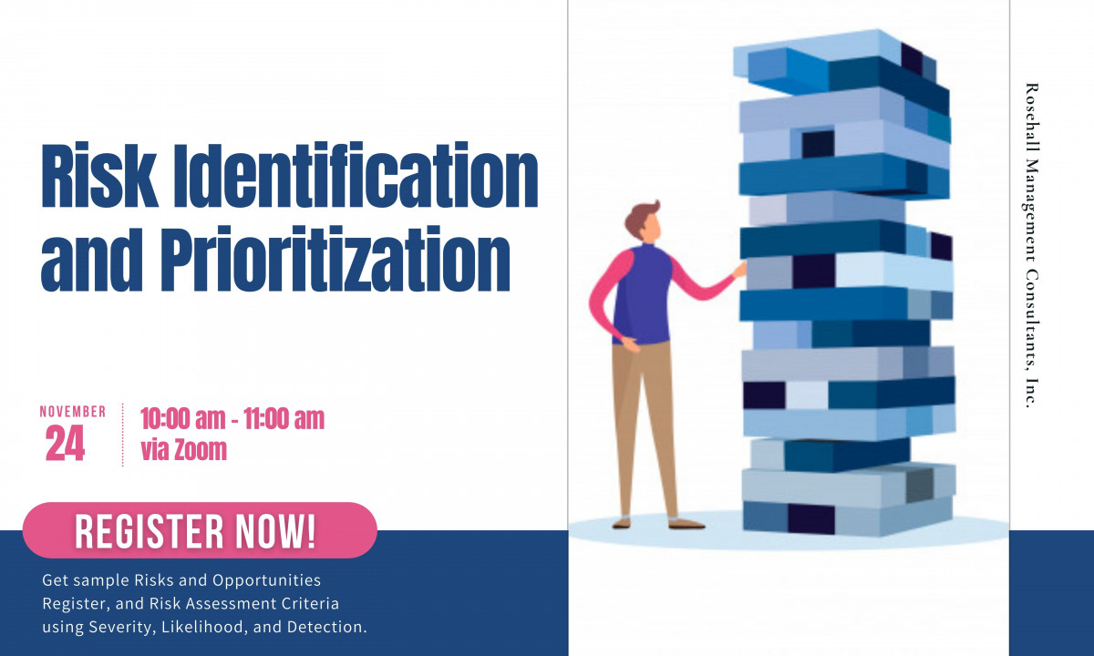 Risk Identification and Prioritization - ROSEHALL Management ... Risk Identification and Prioritization - ROSEHALL Management ...