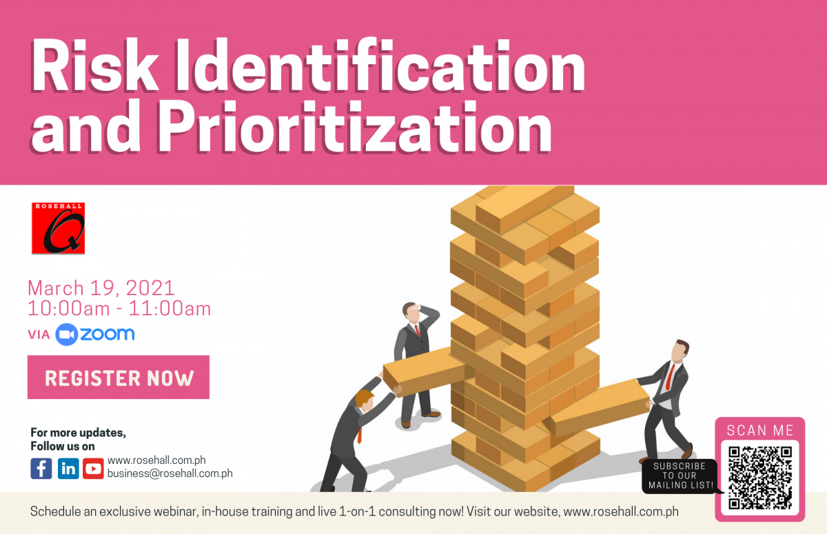 Risk Identification and Prioritization - ROSEHALL Management ...