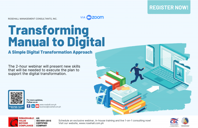 TRANSFORMING MANUAL TO DIGITAL - ROSEHALL Management Consultants, Inc.