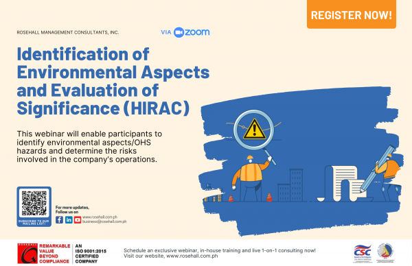 IDENTIFICATION OF ENVIRONMENTAL ASPECTS AND EVALUATION OF SIGNIFICANCE ...