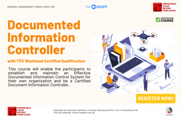 Be a Certified Document Controller Now! - ROSEHALL Management Consultants, Inc.
