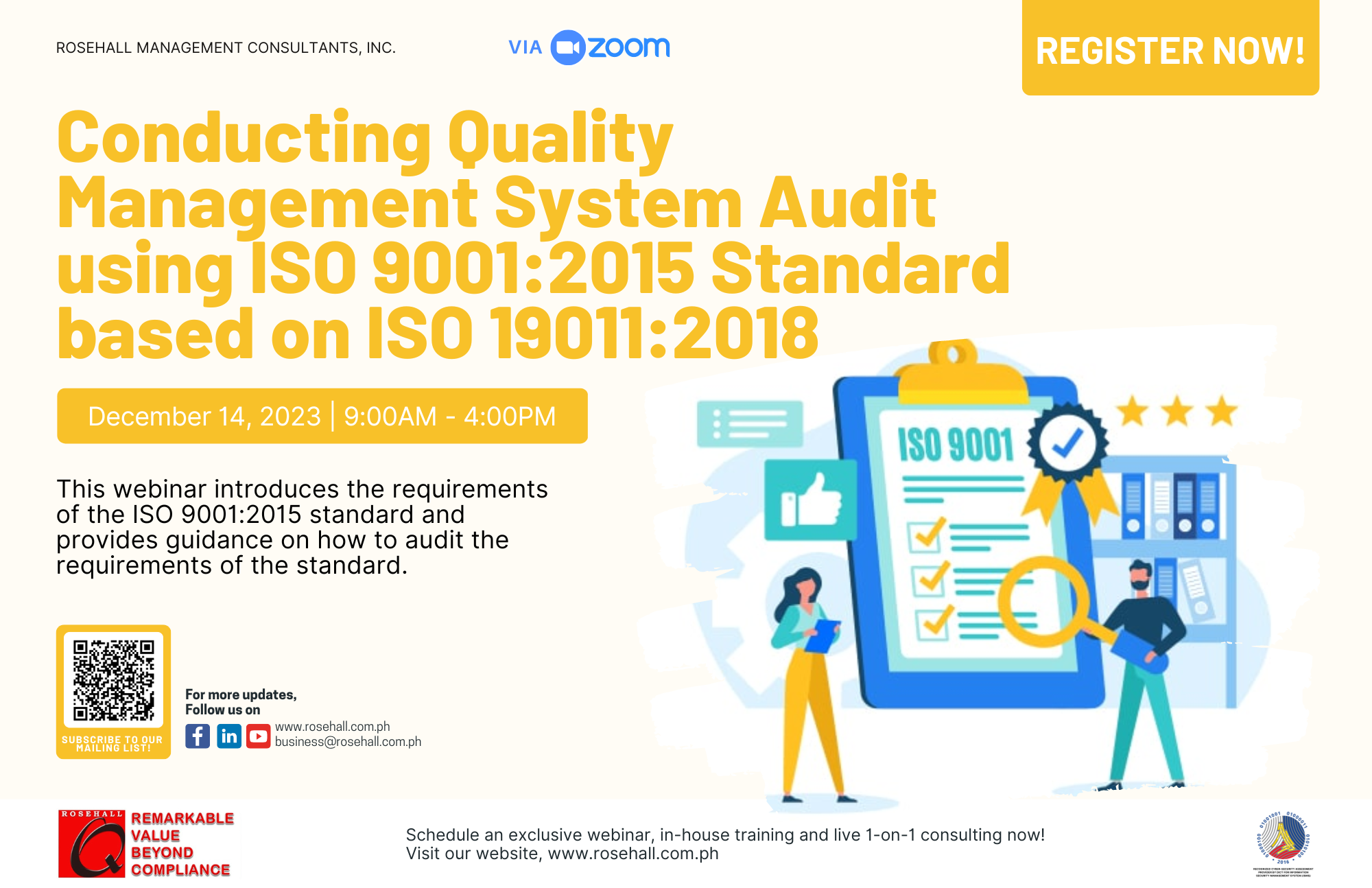 Conducting Quality Management System Audit using ISO 9001:2015 Standard ...