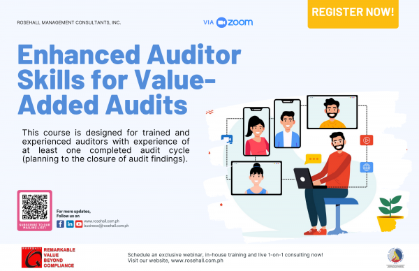 ENHANCED AUDITOR SKILLS FOR VALUE-ADDED AUDITS - ROSEHALL Management ...