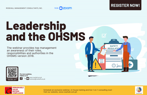 Leadership and the OHSMS - ROSEHALL Management Consultants, Inc.