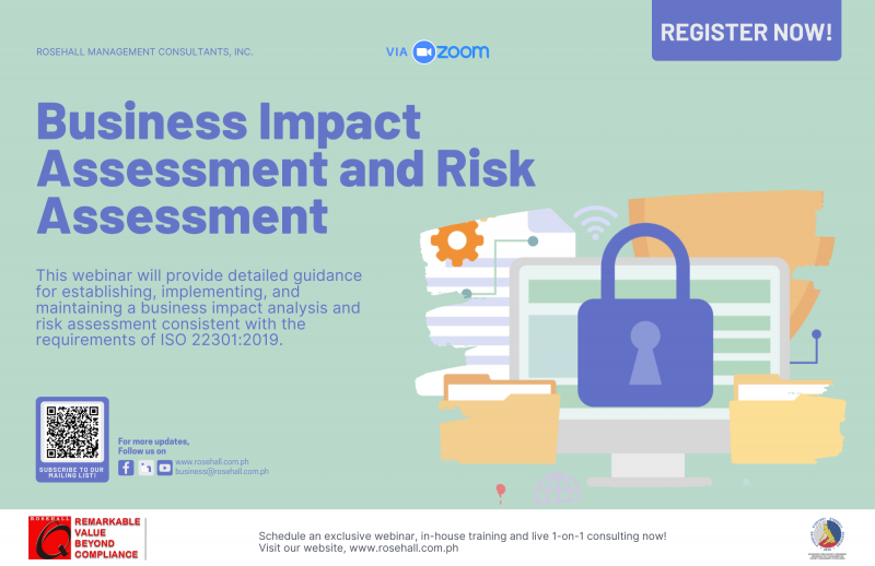Business Impact Assessment and Risk Assessment - ROSEHALL Management ...